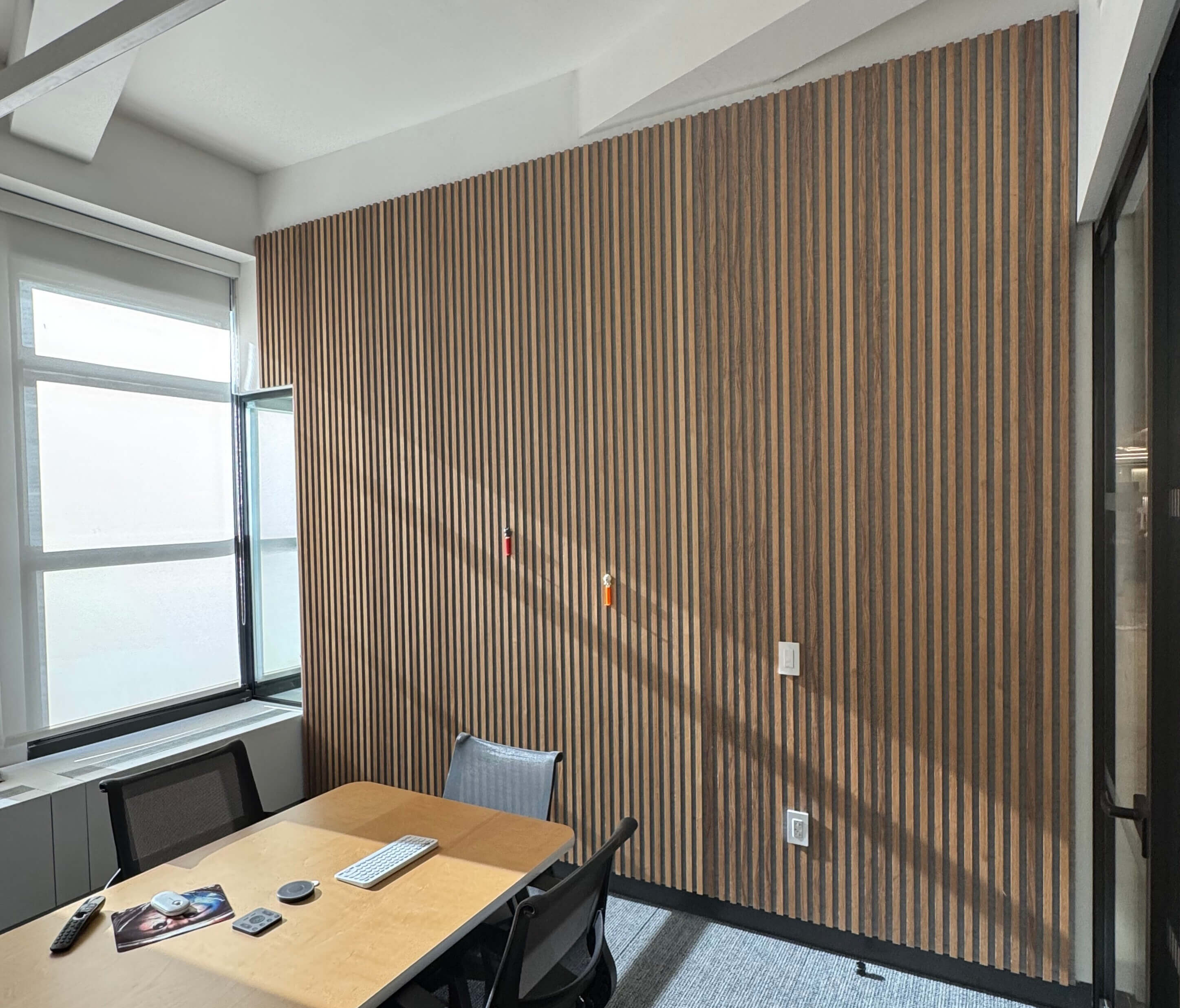 Wood Slat Panels New York Soundproofing and Acoustical Treatment